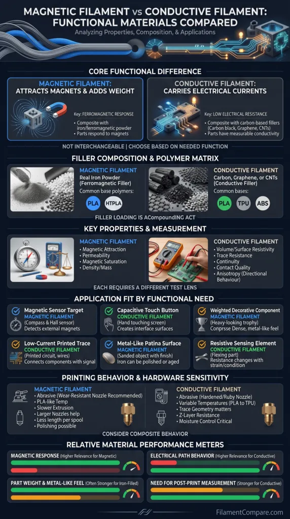 Magnetic Filament vs Conductive Filament: Functional Materials Compared ...